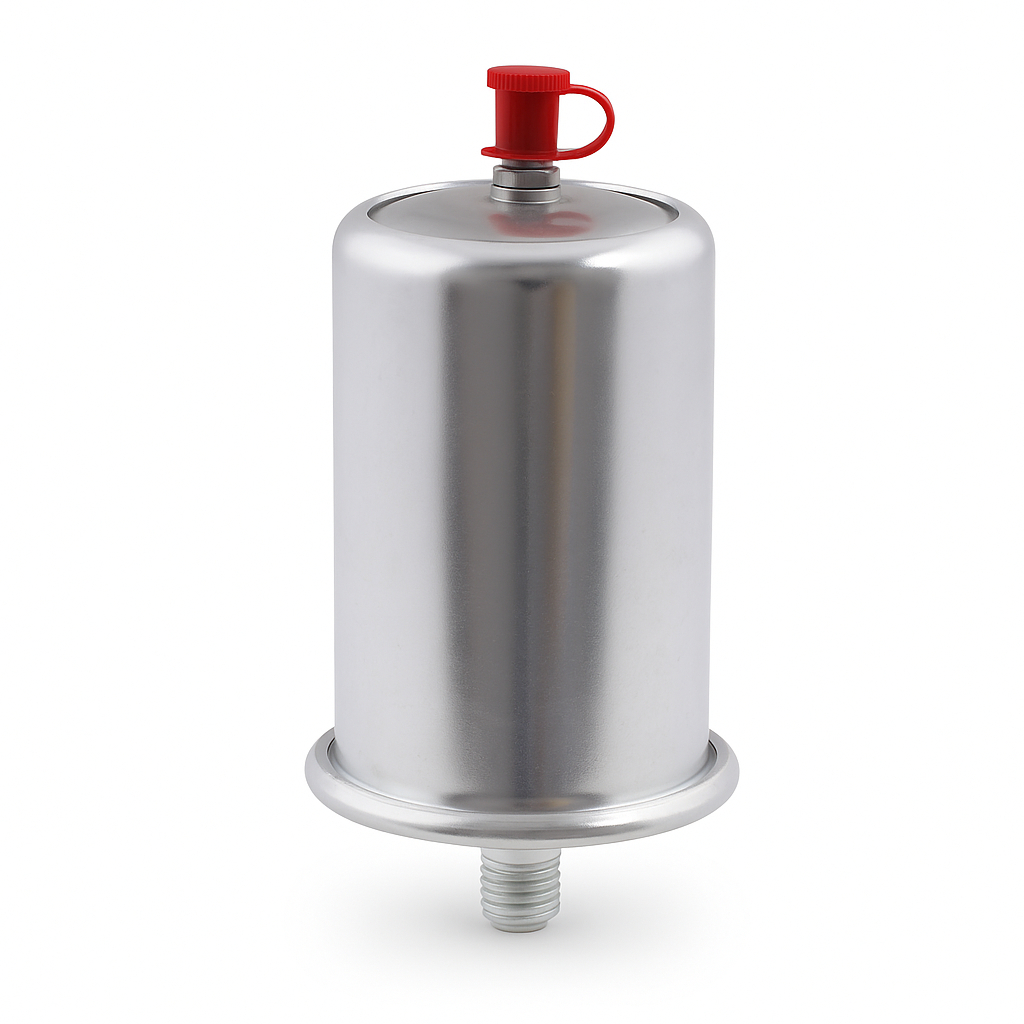 Schmierbüchse mit Zwei-Federn-System 120ccm G1/4" Viton-Dichtung 3bar