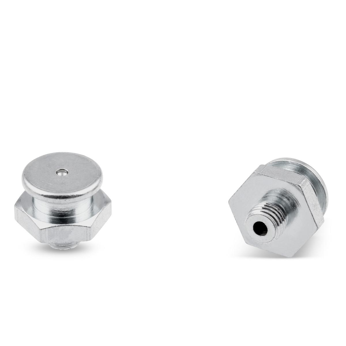 Flachschmiernippel DIN 3404 M1 (Ø16mm) M8 x 1,0 Stahl verzinkt