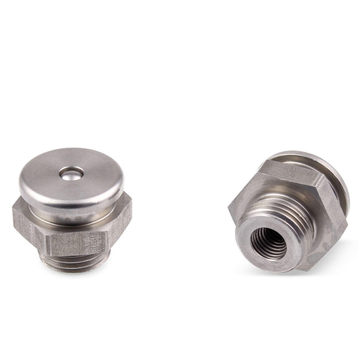 Flachschmiernippel DIN 3404 M22 (Ø22mm) M16 x 1,5 Edelstahl V2A