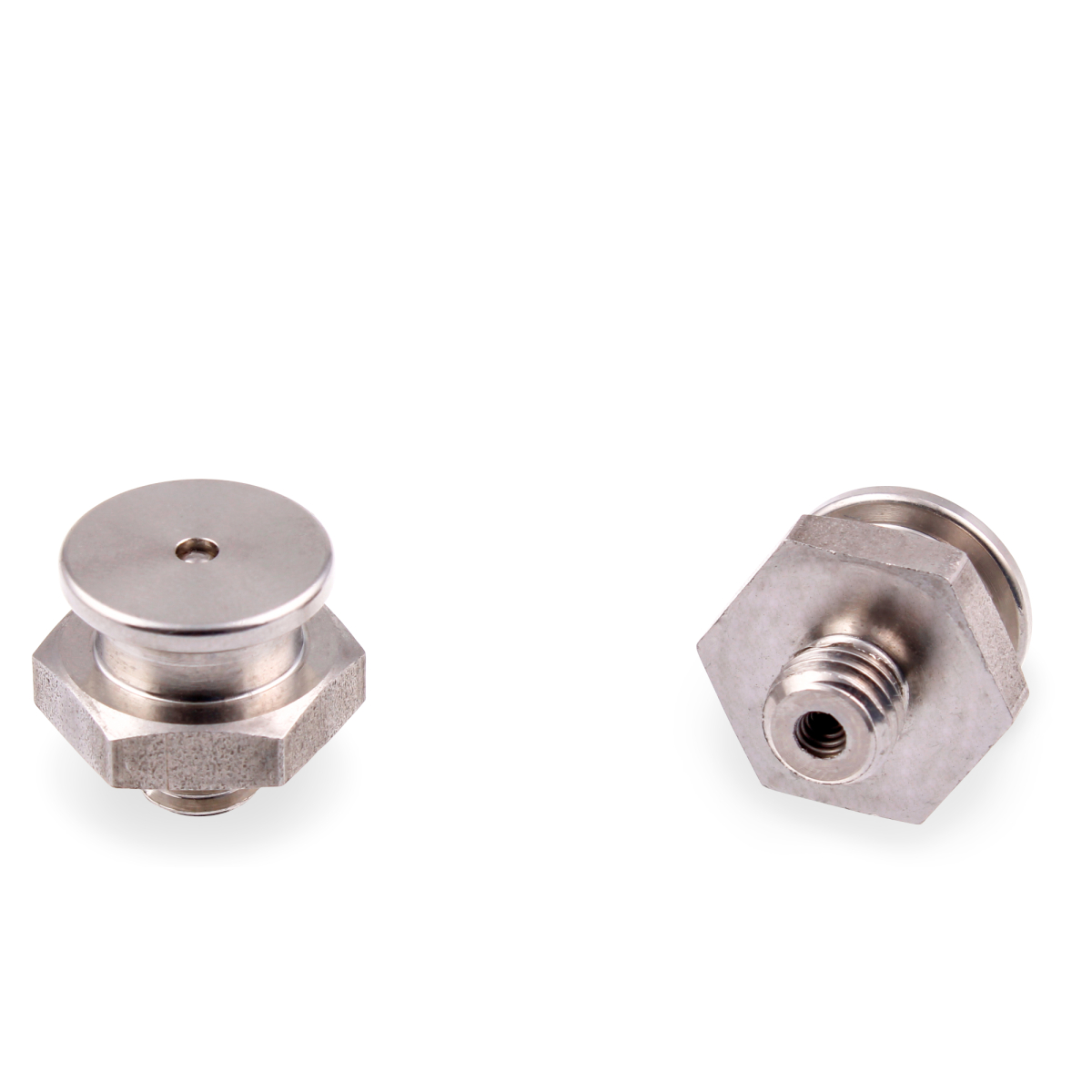 Flachschmiernippel DIN 3404 M1 (Ø16mm) M8 x 1,25 Edelstahl V4A